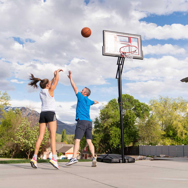 Lifetime Height Adjustable Portable Basketball Hoop (54" Polycarbonate ...