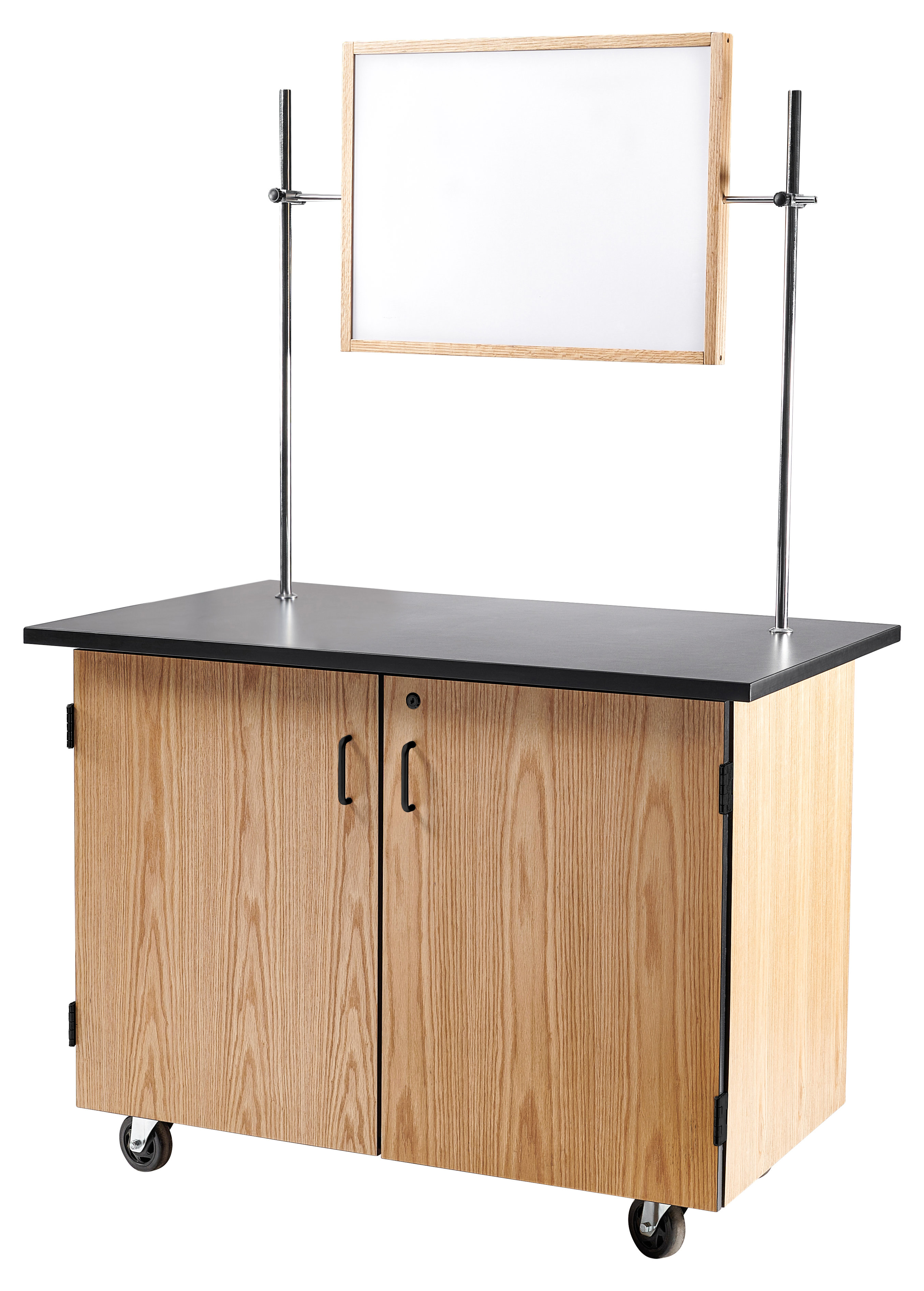 National Public Seating Mobile Science Cart with Shelving and ...