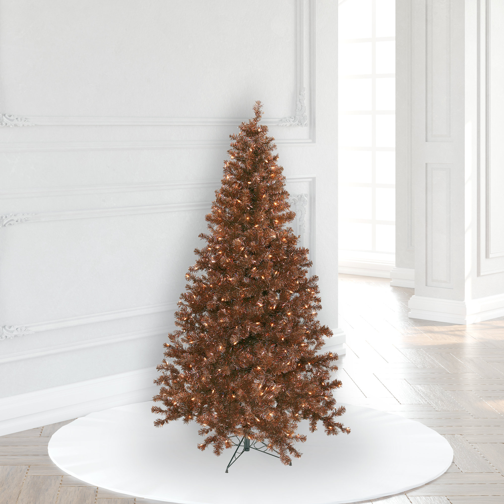 The Holiday Aisle® Mocha Series Artificial Christmas Tree | Wayfair