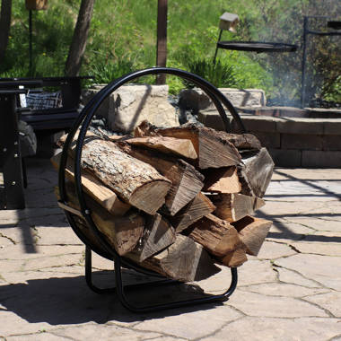 Latitude Run® Firewood 3 Piece Metal Log Carrier | Wayfair