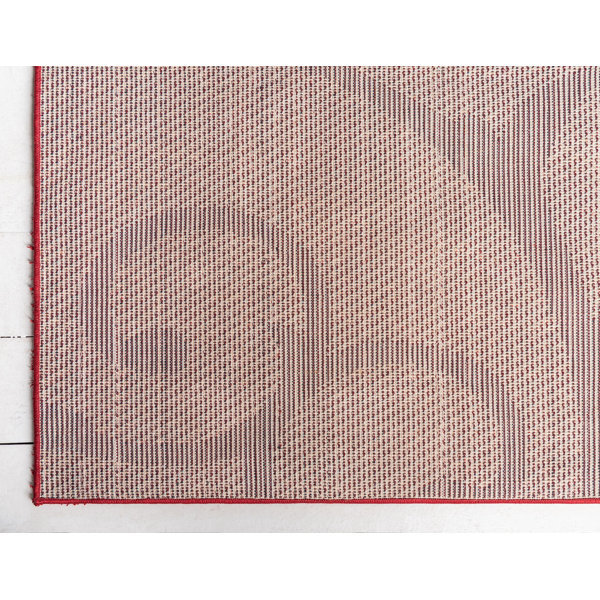 Charlton Home® Baynes Performance Blood Red Rug & Reviews | Wayfair