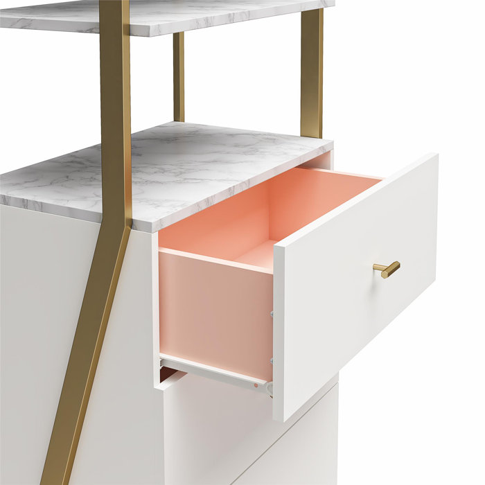 CosmoLiving by Cosmopolitan Gwyneth Closet System with 3 Drawers ...