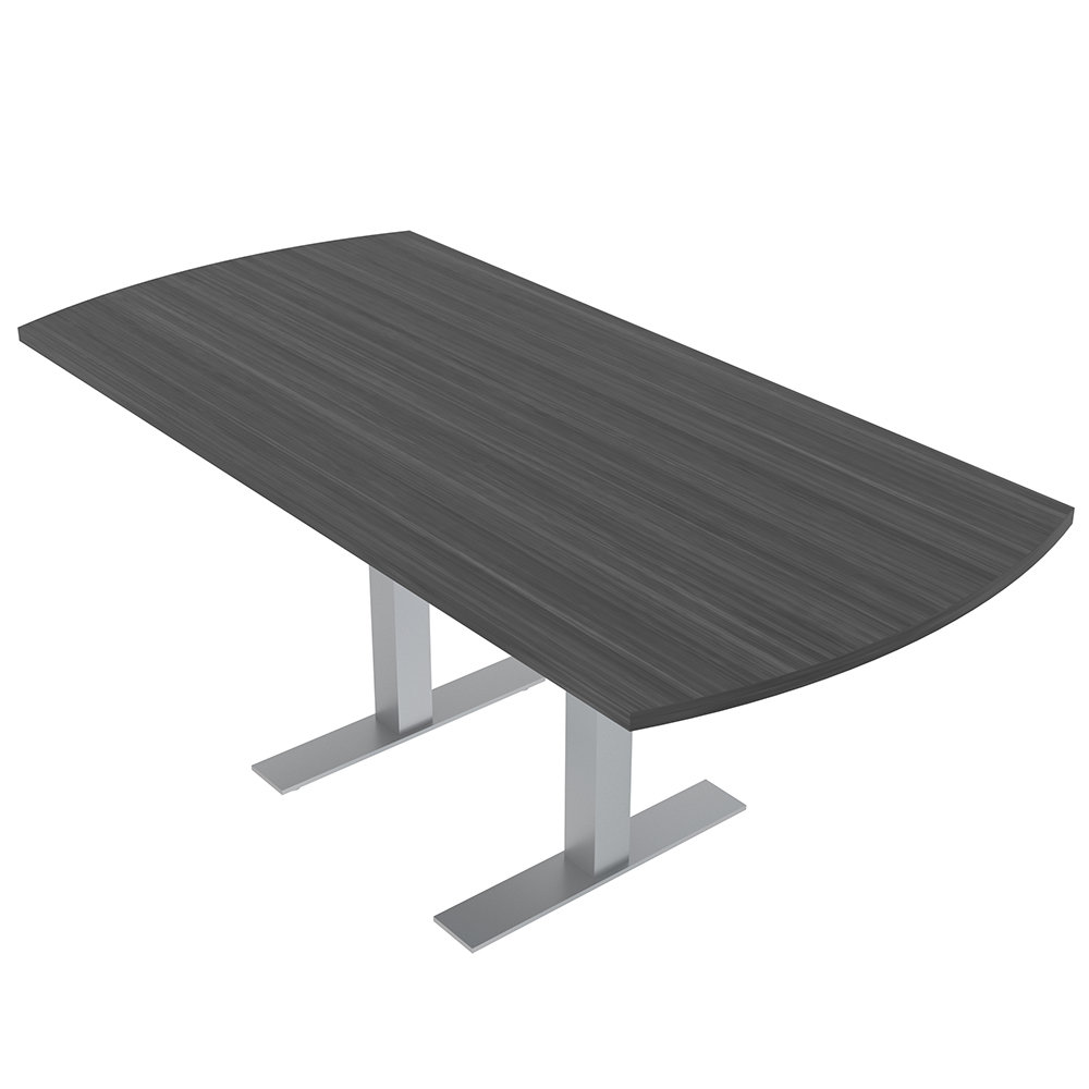 Skutchi Designs, Inc. 6' Arc Rectangle Shaped Conference Table With T ...