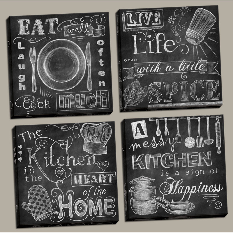 Darby Home Co Beautiful, Fun, Chalkboard Kitchen Signs; Messy Kitchen ...