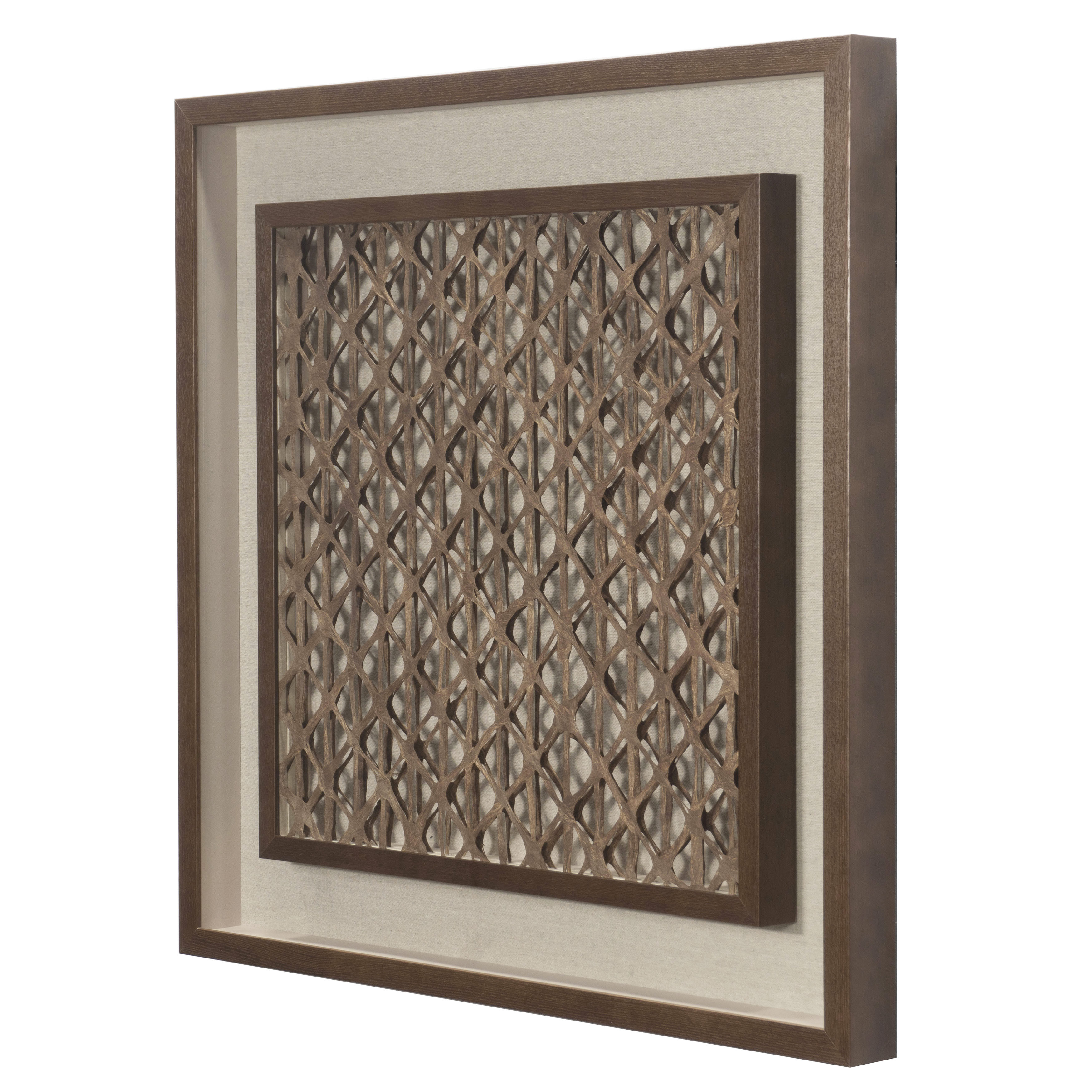 Orren Ellis Abstract Handmade Papier-Mâché Shadow Box Wall Art | Wayfair
