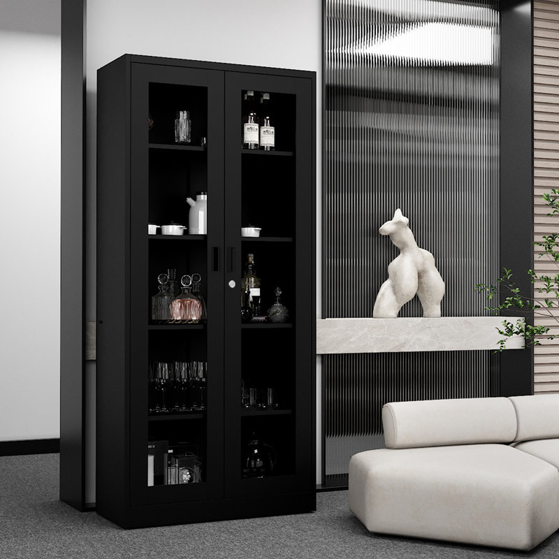 Inbox Zero Kizzi 31.5'' Wide 5 - Shelf Storage Cabinet & Reviews | Wayfair