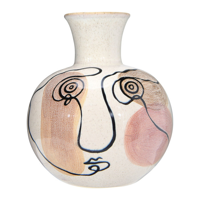 Wrought Studio Earlham Stoneware Table Vase | Wayfair