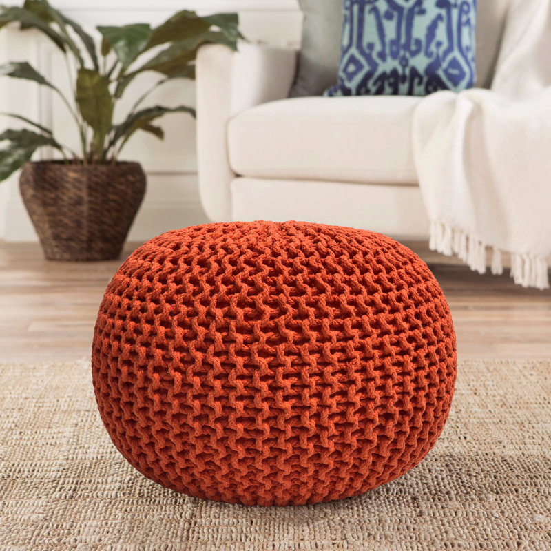 Dakota Fields Phelan Upholstered Pouf & Reviews | Wayfair