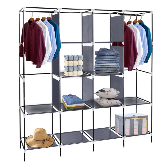 Ebern Designs Tsang 66.73'' Portable Wardrobe & Reviews | Wayfair