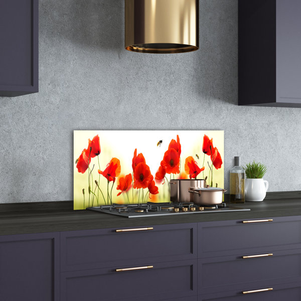 Rosalind Wheeler Maki 50cm x 100cm Glass Panel | Wayfair.co.uk