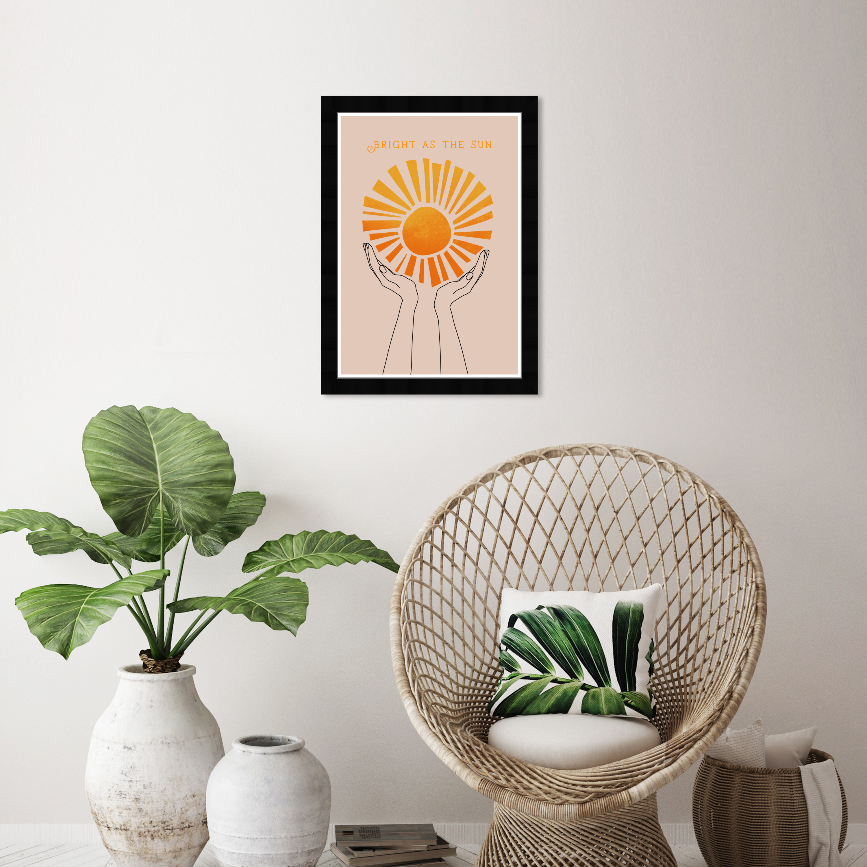 Ebern Designs Bright As The Sun - Picture Frame Graphic Art | Wayfair