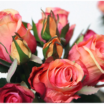 House of Hampton® Silk Rose Flower Stems & Reviews | Wayfair