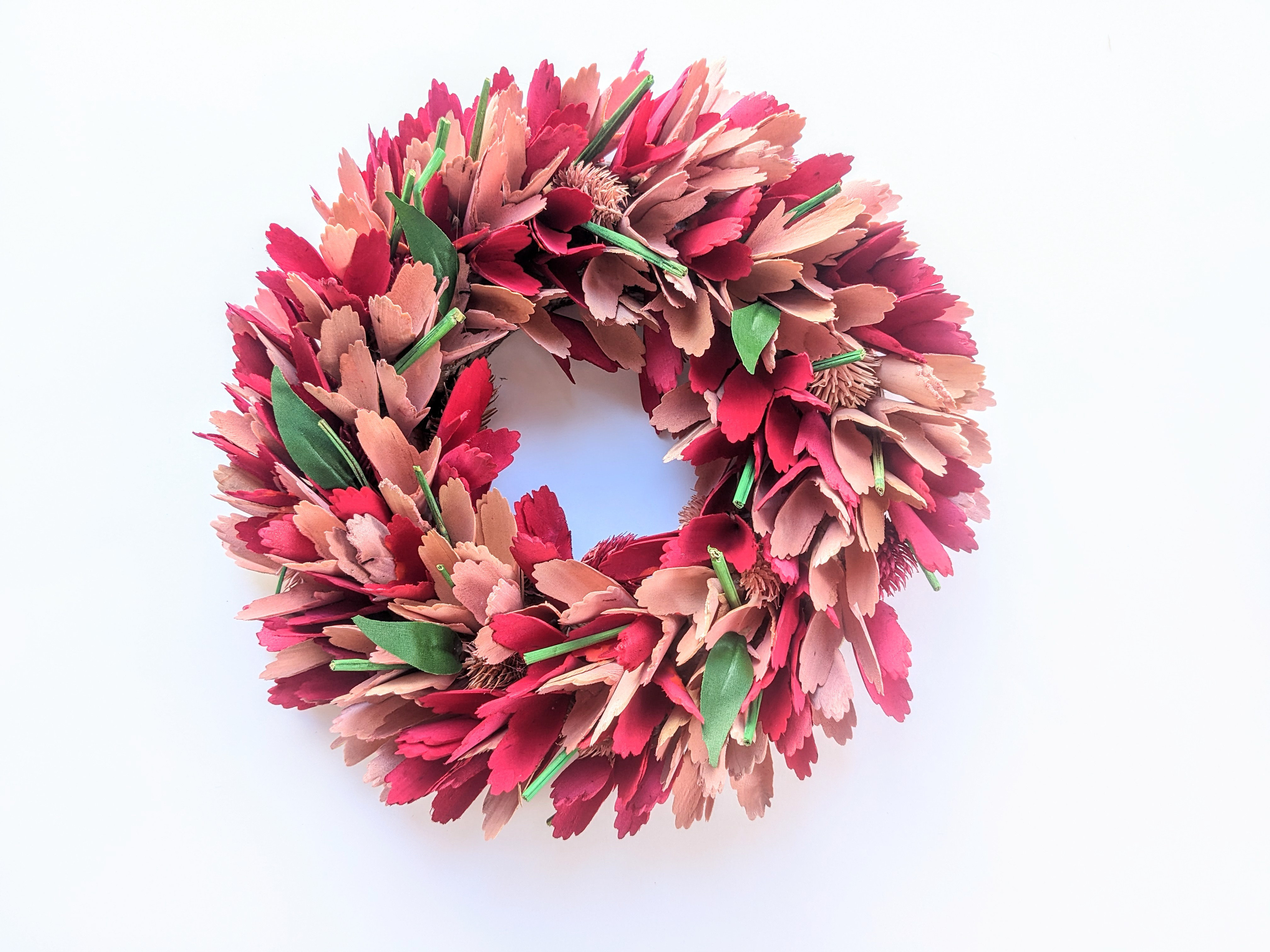 Primrue Faux Wood Chip / Wood Curl Wood 13'' Wreath | Wayfair
