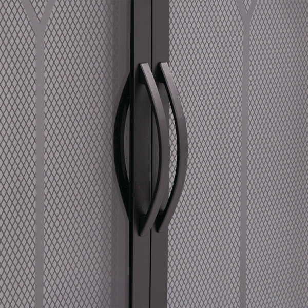 Symple Stuff Destrie Bifold Steel Fireplace Doors | Wayfair