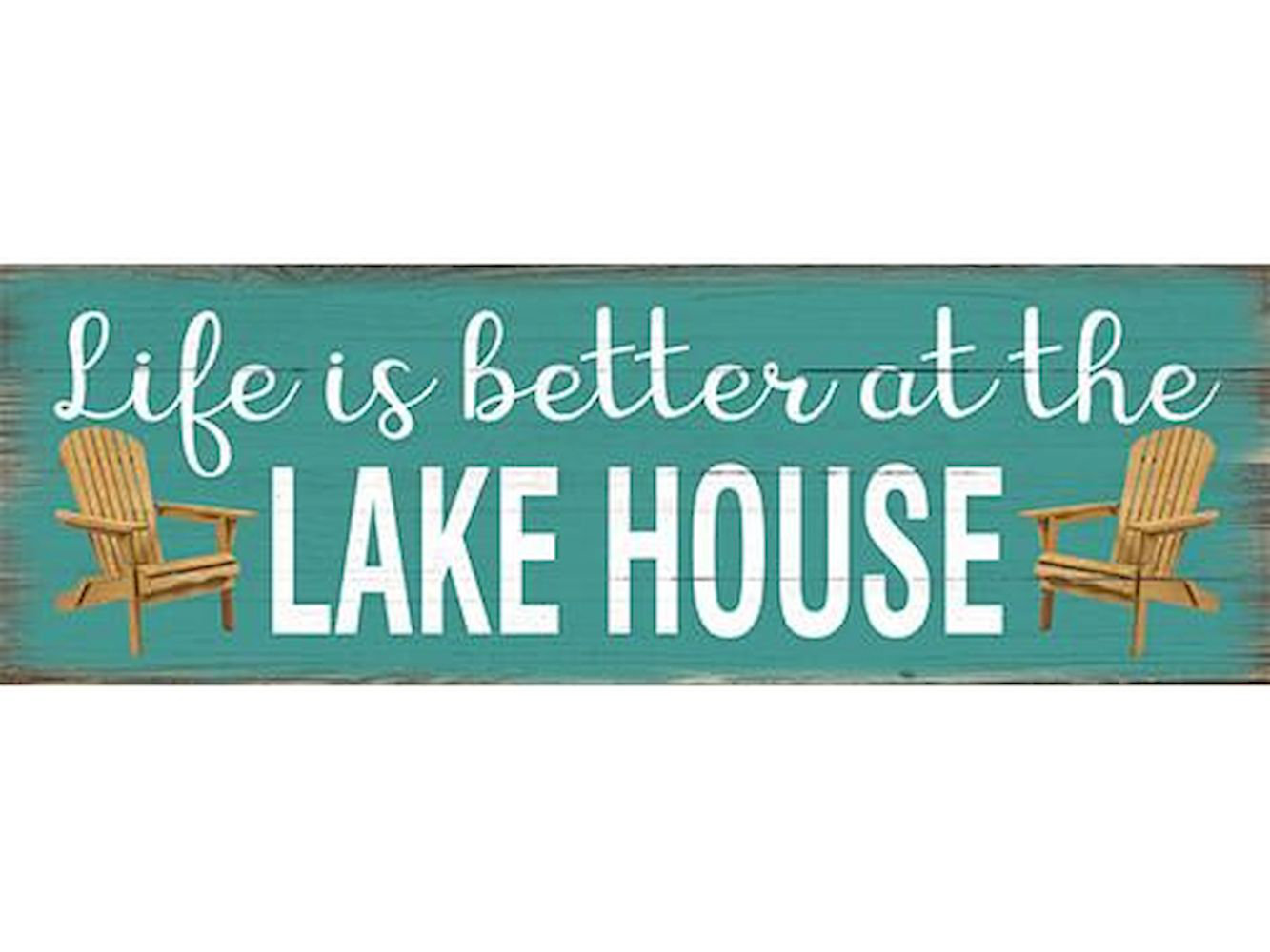 Millwood Pines Lake House Life Wooden Sign Wall Décor & Reviews | Wayfair