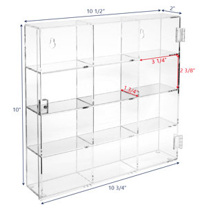Ikee Design 10'' H x 10.5'' W Acrylic Display Cases & Reviews | Wayfair