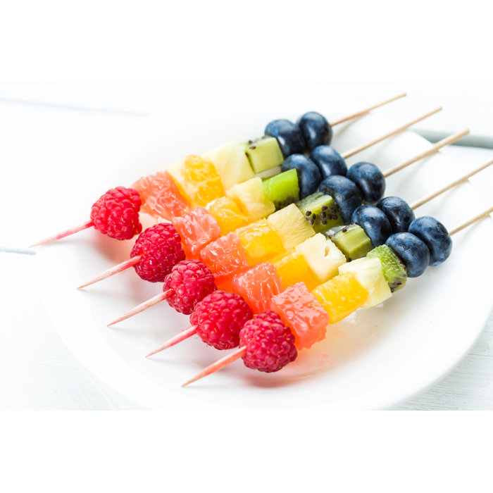 Hokku Designs Fresh Fruits On Sticks On Canvas by Fotomaximum ...