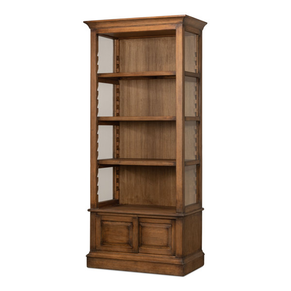 Sarreid Ltd Zoey 90'' H x 40'' W Solid Wood Standard Bookcase | Wayfair