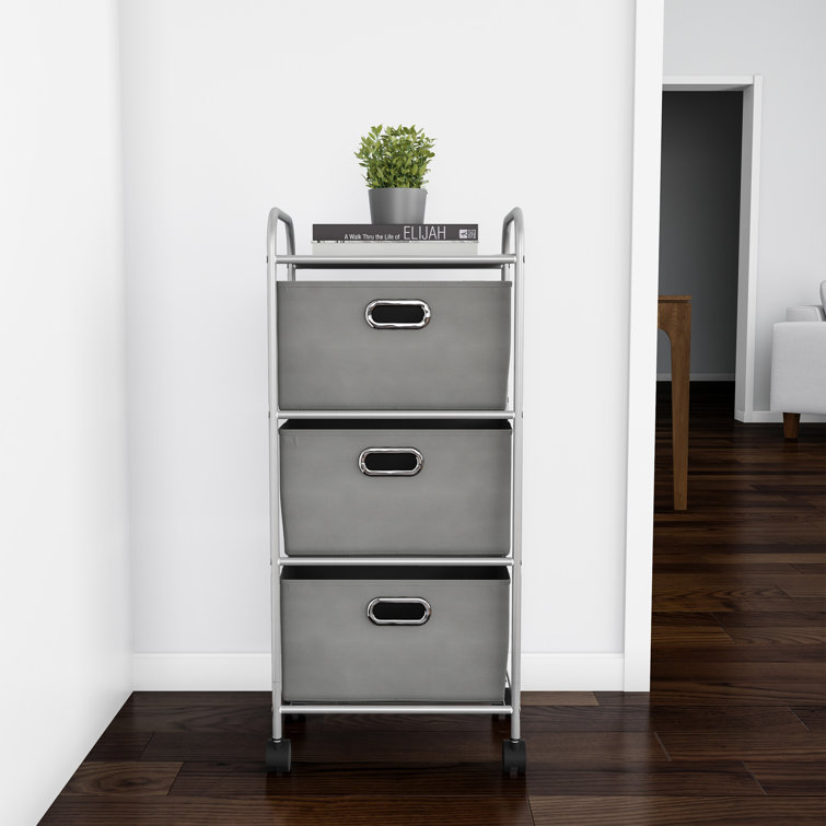 Rebrilliant Karissa 3 Drawer Rolling Storage Chest & Reviews | Wayfair