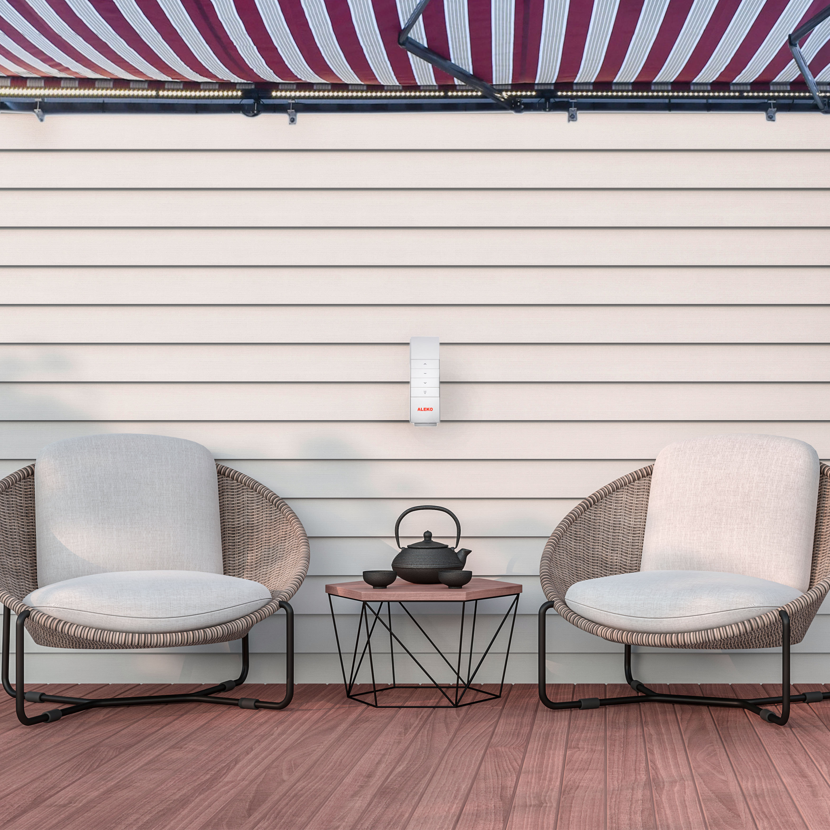 ALEKO Remote Control for Half Cassette Motorized Retractable LED ...