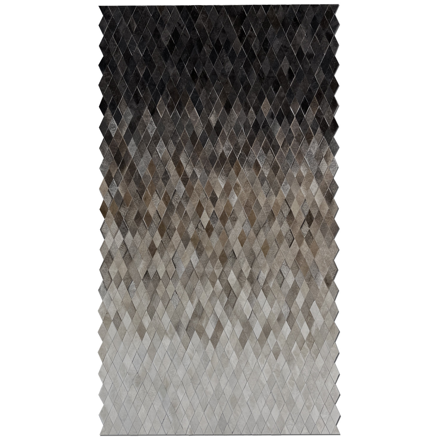 Cowhide Mall Demeter Handmade Cowhide Leather Ombre Mink/Brown Rug ...