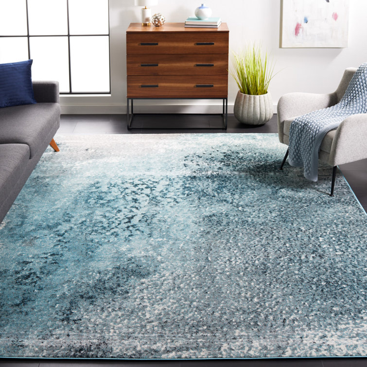 Trent Austin Design® Mclawhorn Abstract Teal Area Rug & Reviews | Wayfair