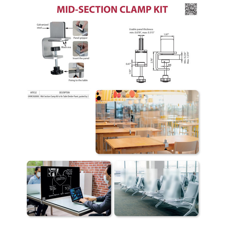 MT Displays Mid Section C-Clamp Kit | Wayfair