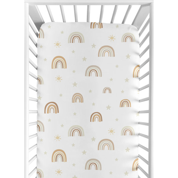Sweet Jojo Designs Boho Rainbow Vintage Fitted Crib Sheet | Wayfair