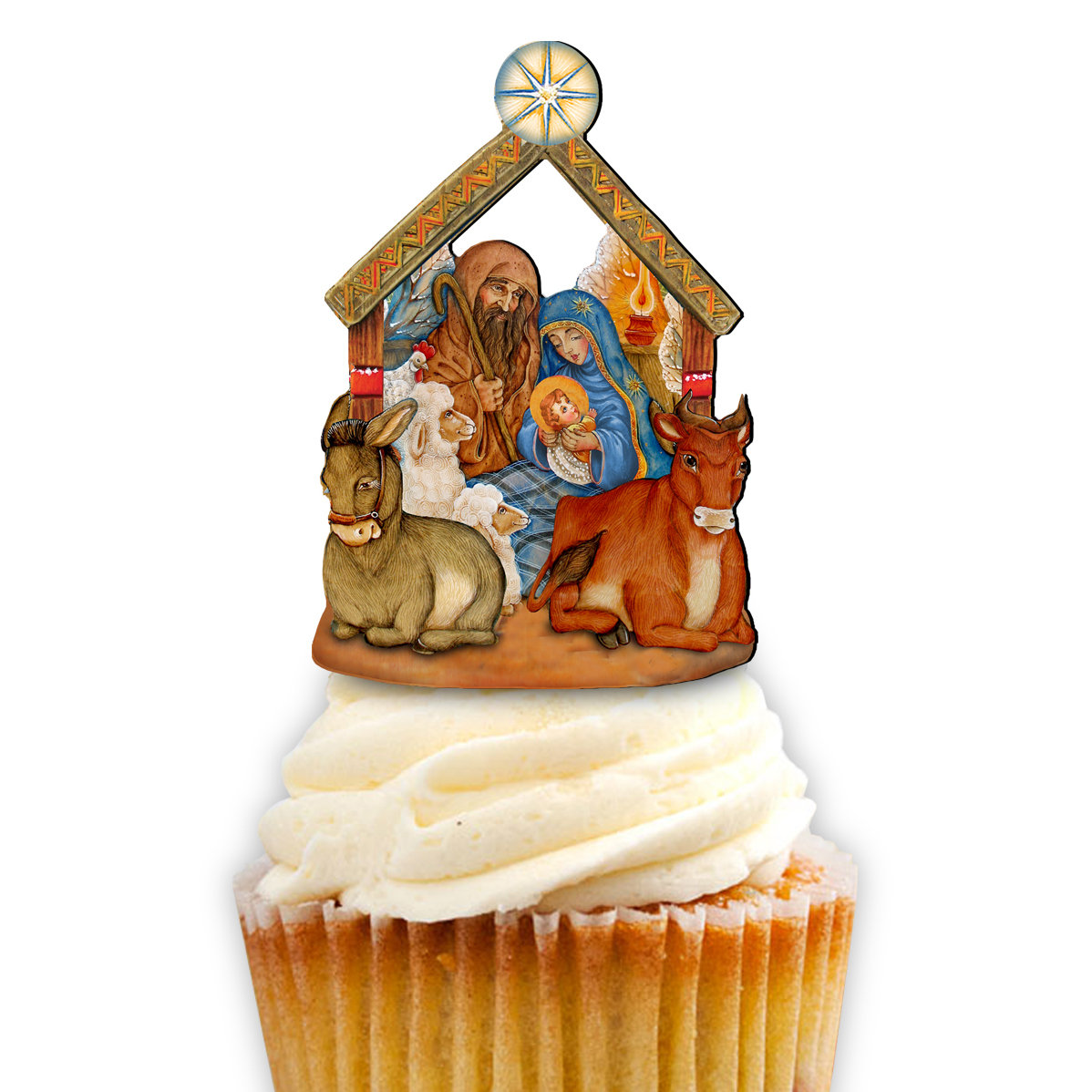 Designocracy Nativity Cake Topper | Wayfair