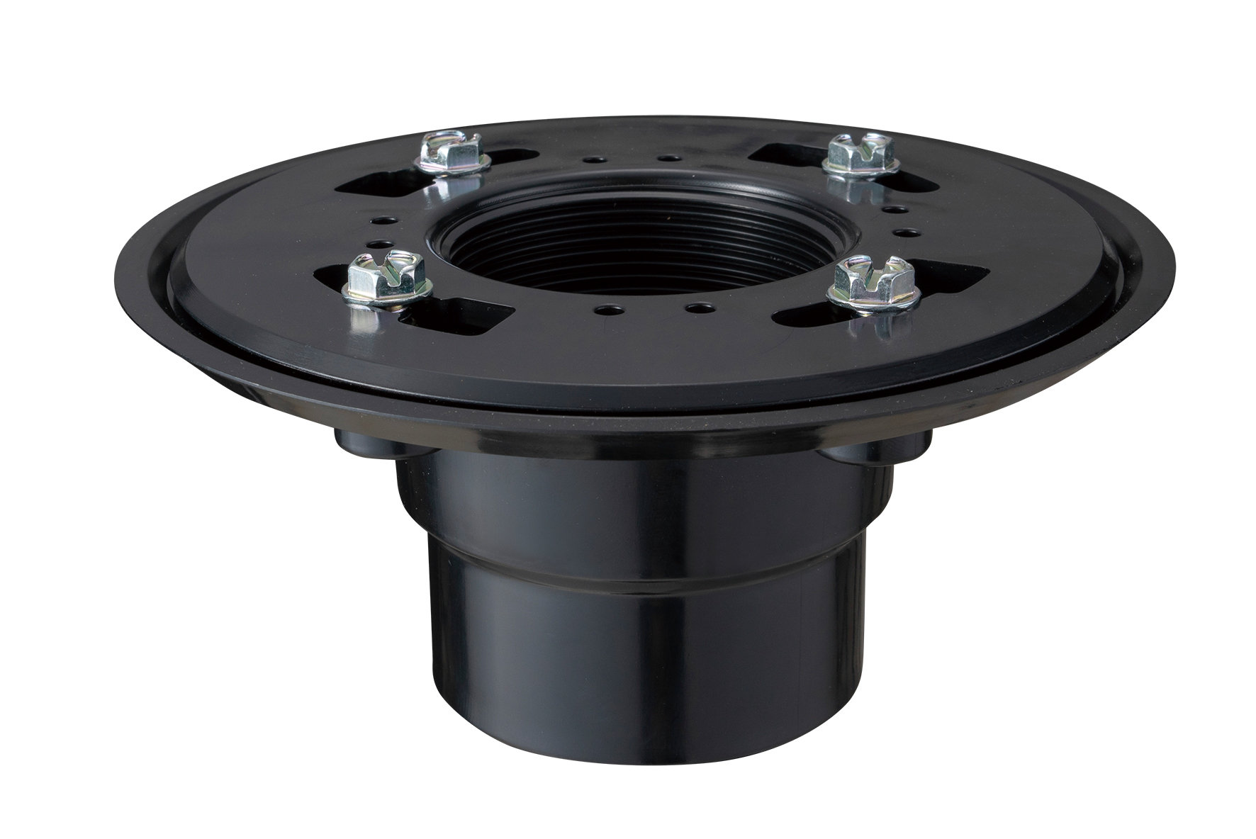HEATGENE Shower Floor Drain Base Flange, 2 Inch Threaded Adapter ...