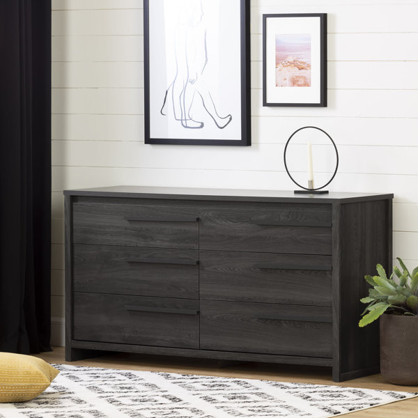 Dark-brown-modern-dresser | Wayfair