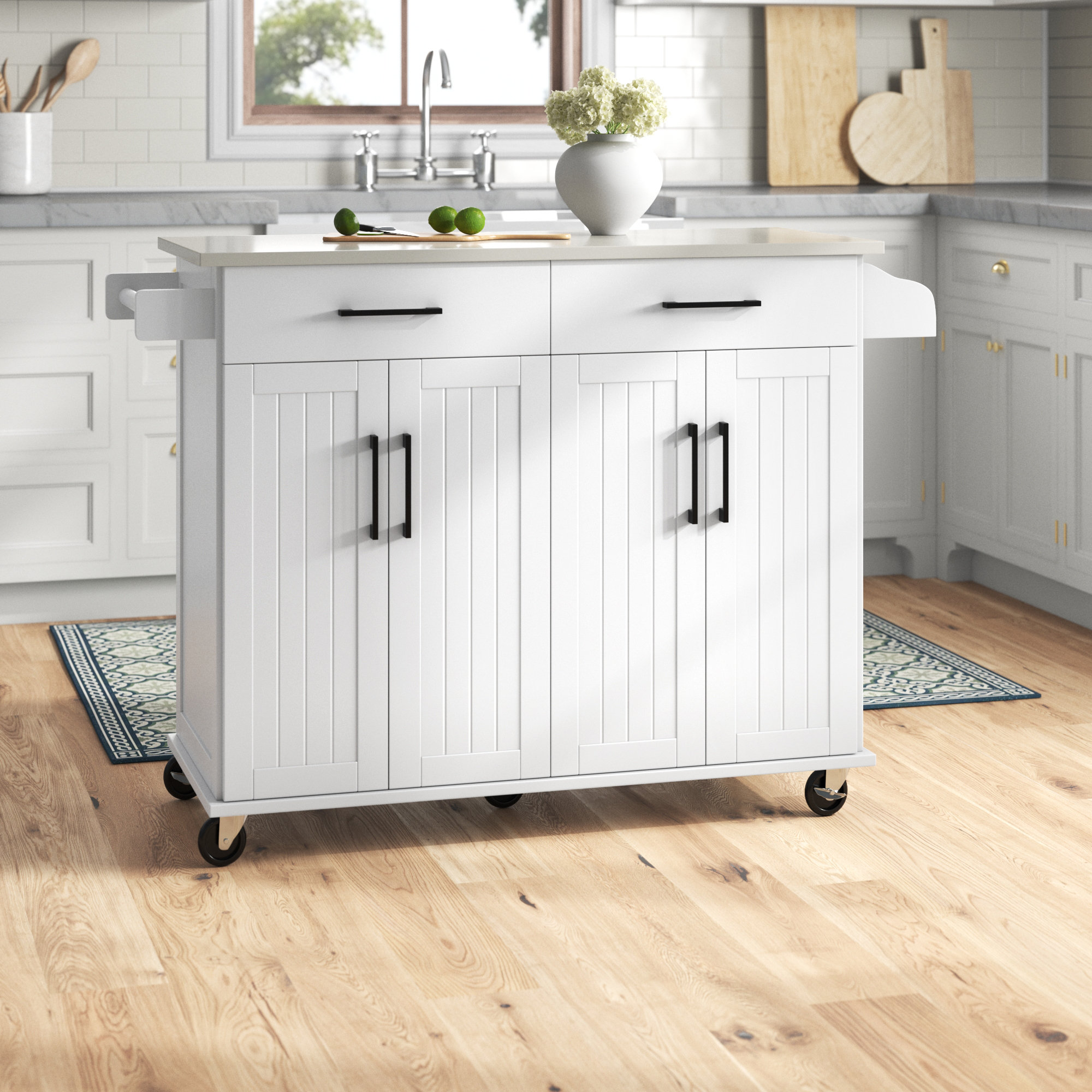 Lark Manor 50.5'' Wide Rolling Kitchen Island & Reviews | Wayfair