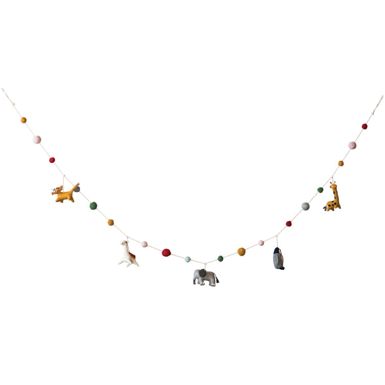 Isabelle & Max™ 6'6" Multi-Colored Pom Pom Novelty Garland | Wayfair