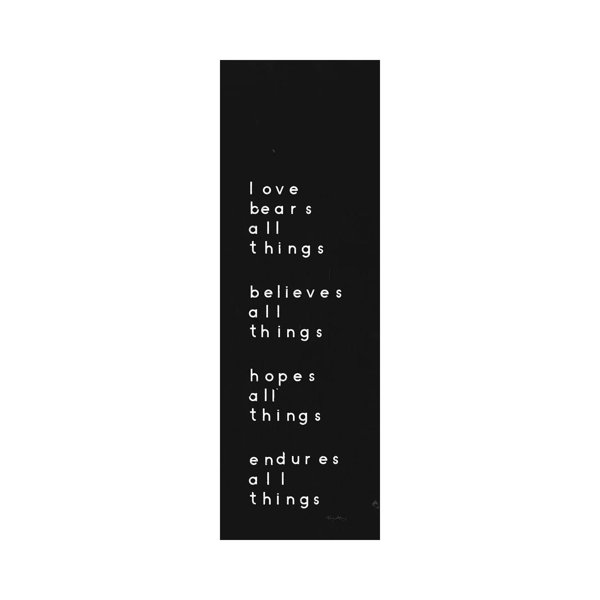 Wayfair Samples Words Of Encouragement I Black | Wayfair.co.uk