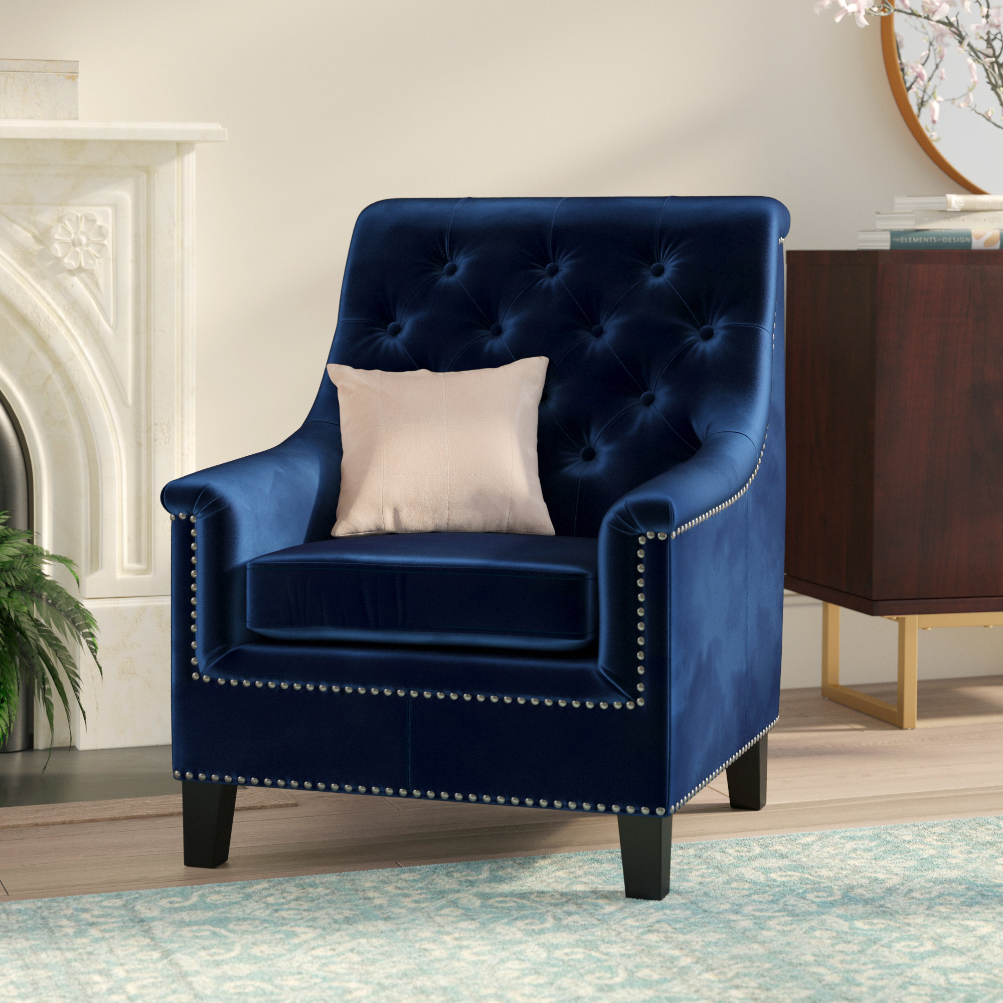 House of Hampton® Demby Upholstered Armchair & Reviews | Wayfair