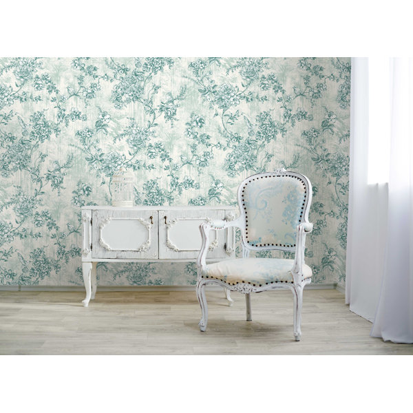 Ebern Designs Heuton Floral Wallpaper | Wayfair.co.uk