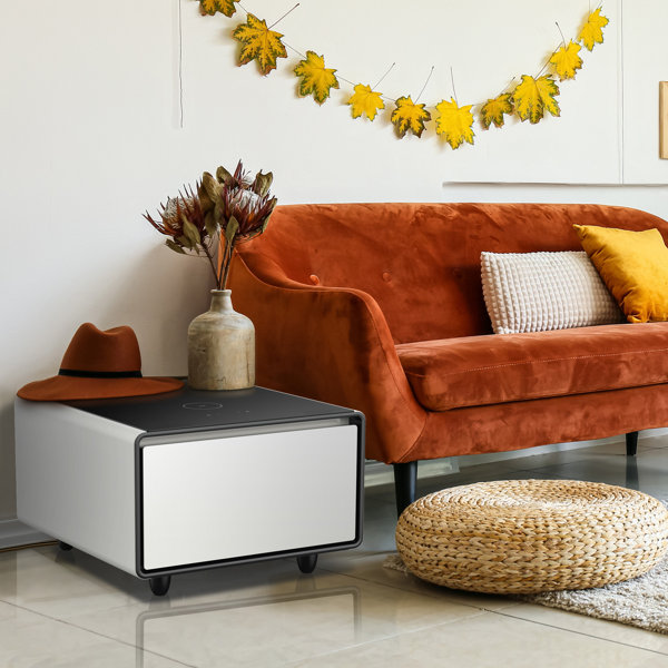 Livtab Smart End Table with Fridge and Built-In Outlets & Reviews | Wayfair