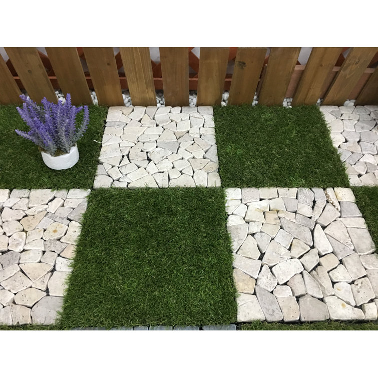 CourtyardCasualFurniture Courtyard 12" x 12" Stone Interlocking Deck ...