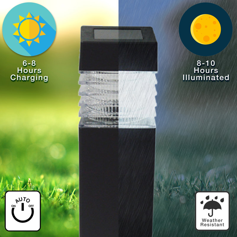 ForeverGiftsInc. Column Solar Powered LED Pathway Light & Reviews | Wayfair
