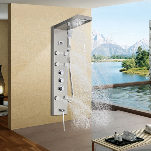 AlenArtWater 8" Shower Panel Fixed Shower Head | Wayfair
