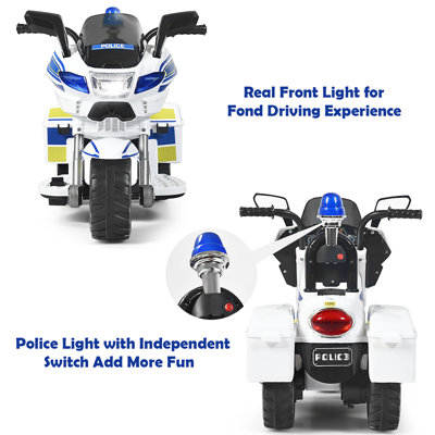 Costway Kids Police Motorcycle | Wayfair