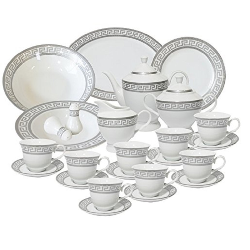 Imperial Gift Co. Porcelain China Dinnerware - Set of 49 & Reviews ...