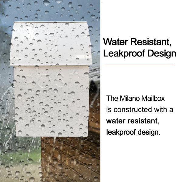 NACH Milano Pointed Post Wall Mounted Mailbox & Reviews | Wayfair