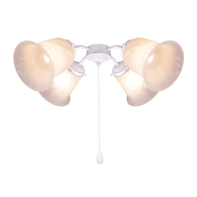 Aspen Creative Corporation 4 - Light Ceiling Fan Branched Light Kit ...