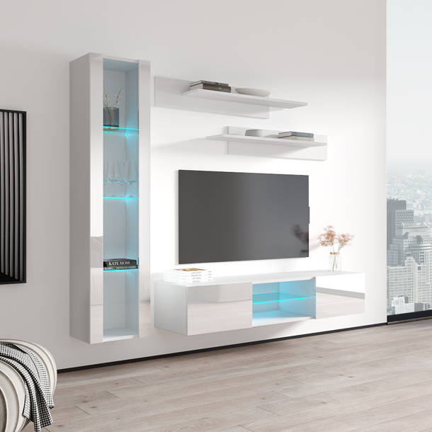 Orren Ellis Beoll Floating Entertainment Center for TVs up to 70 ...