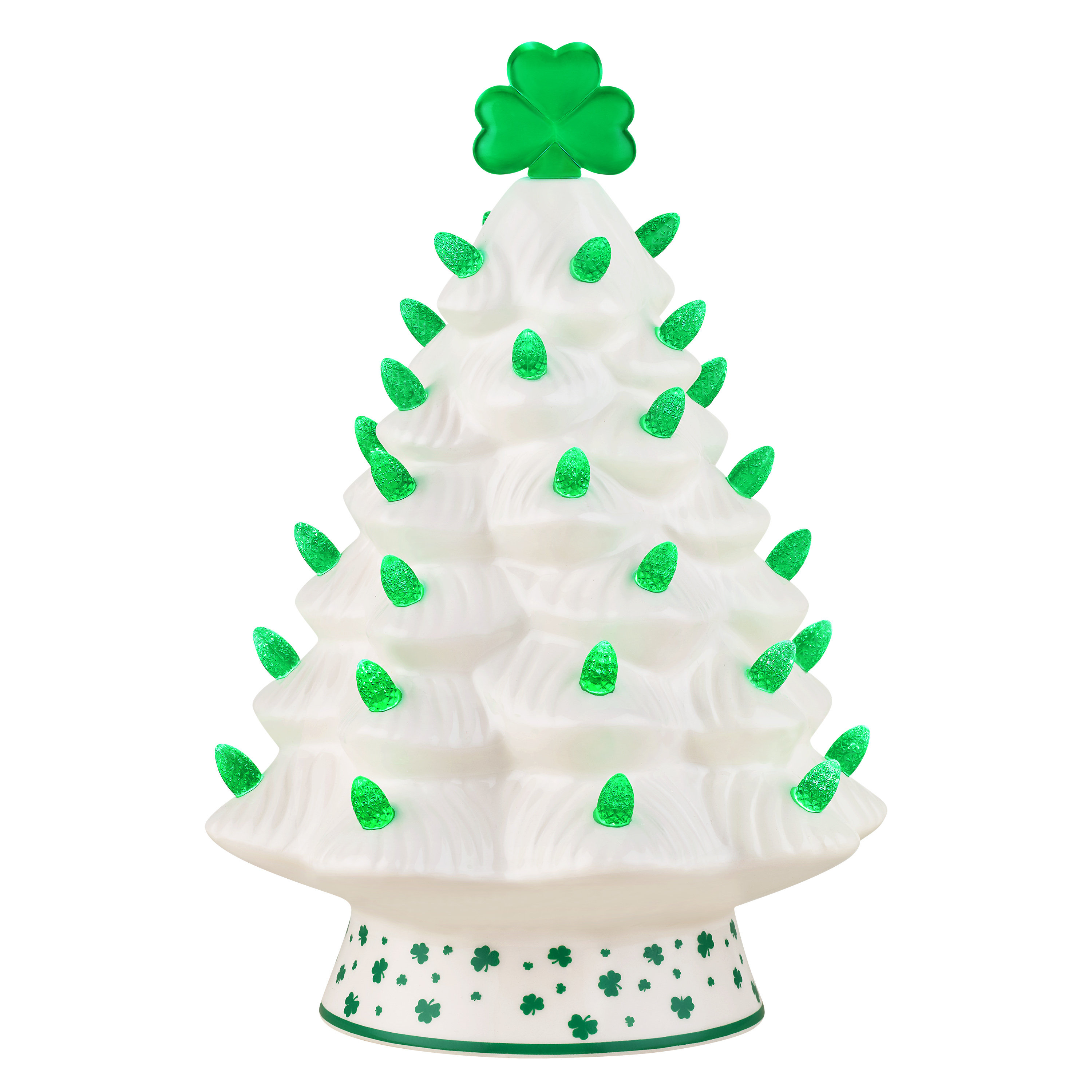 The Holiday Aisle® Ceramic Shamrock Tree | Wayfair