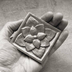 Foundry Art 3" x 3" Metal Decorative Tile Insert | Perigold