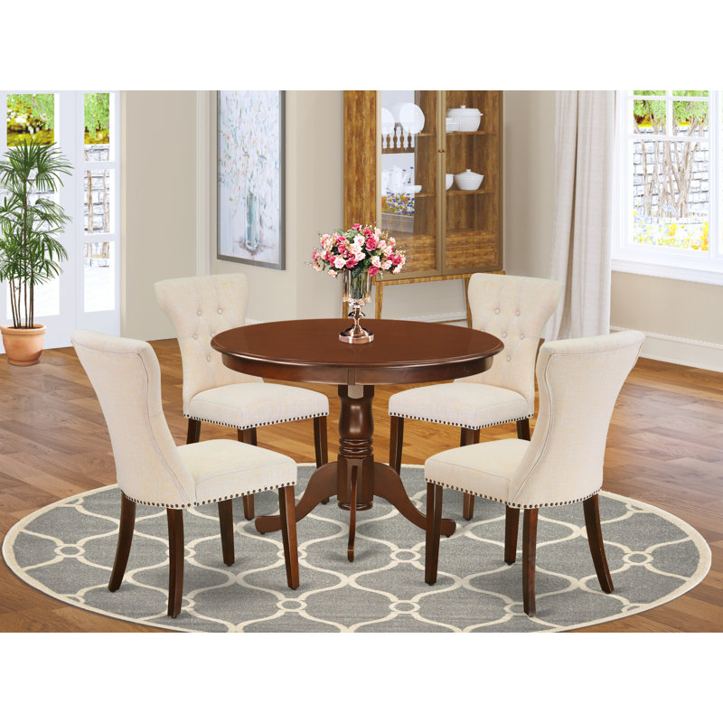 Charlton Home® Valhalla Solid Wood Dining Set | Wayfair