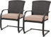 Grand Patio Outdoor Patio Seating Conversation Set Spring Motion Wicker ...