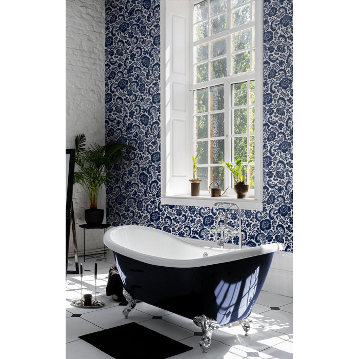 Winston Porter Heyab Peel & Stick Paisley Wallpaper | Wayfair